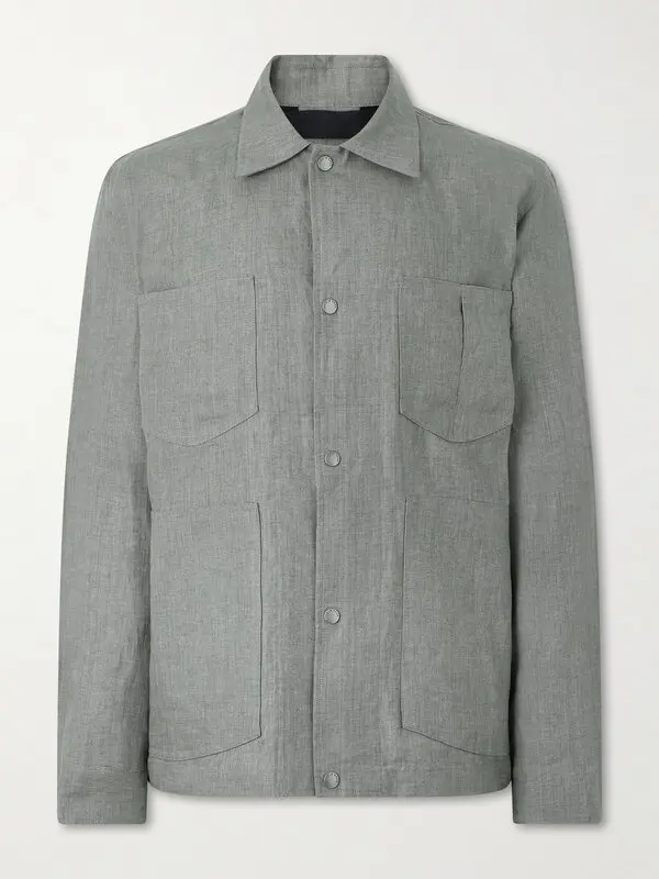 Rag & Bone Calder Linen Jacket - Gray