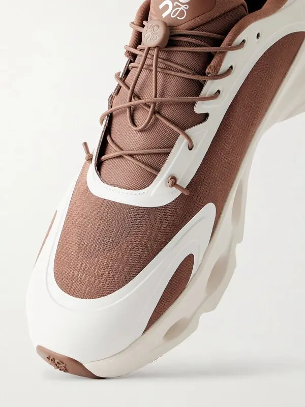 Loewe X On Cloudsolo Rubber-trimmed Mesh Sneakers