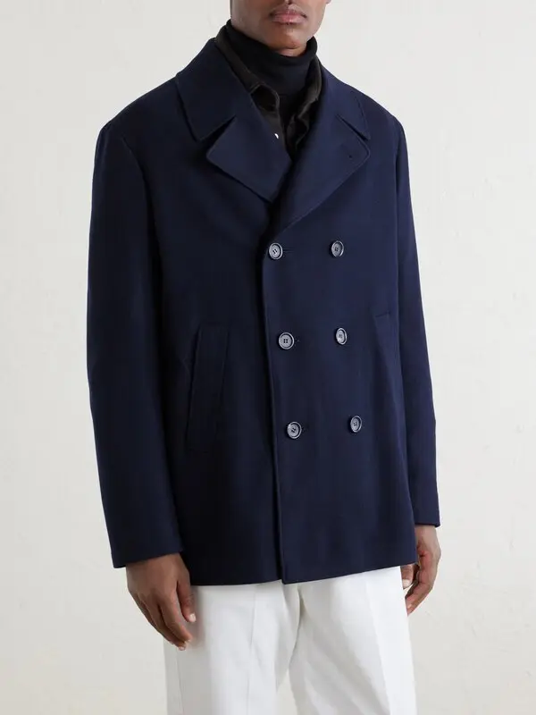 Canali Double-breasted Wool Jacket