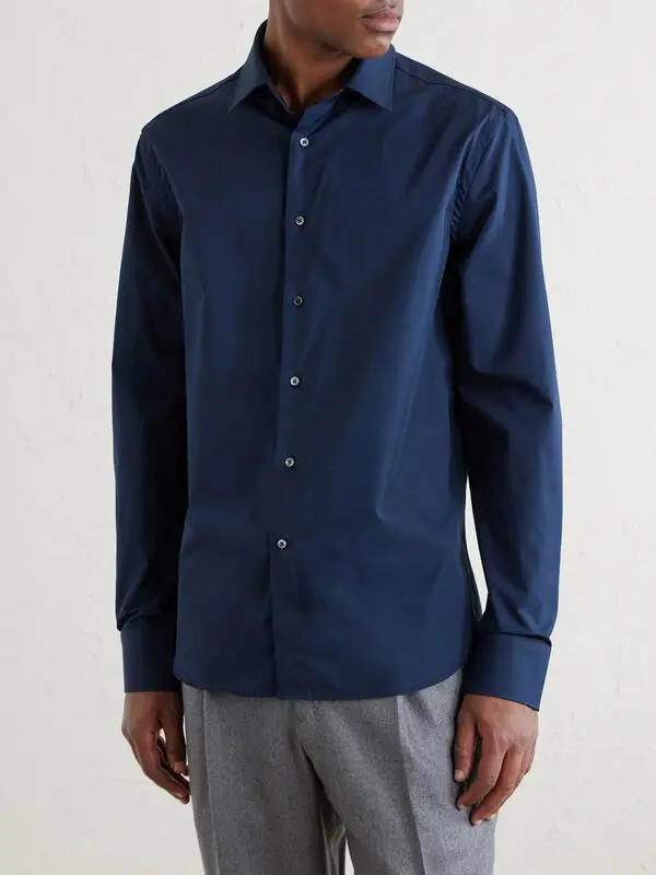 Canali Cotton-poplin Shirt