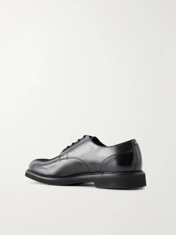 Canali Leather Derby Shoes