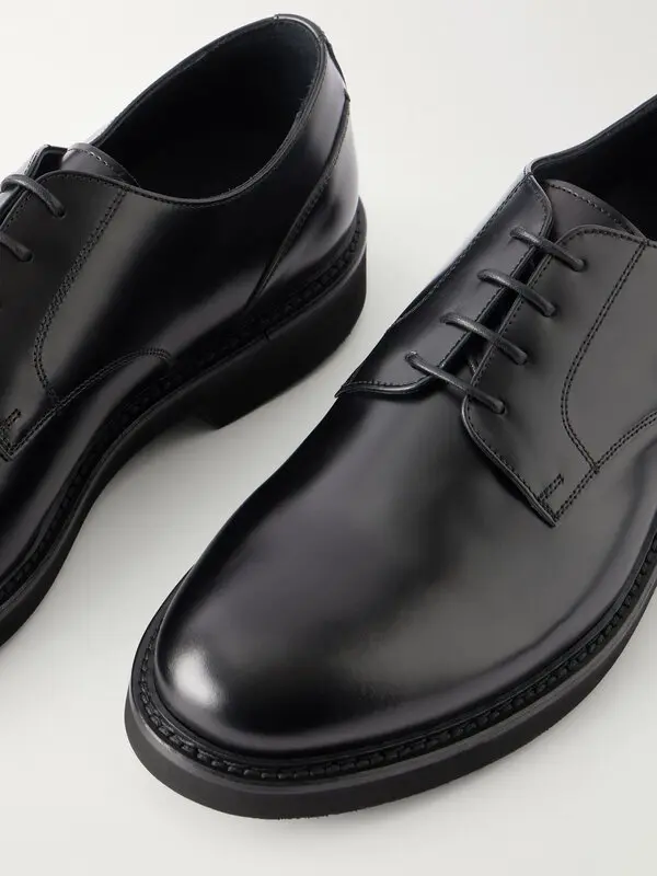Canali Leather Derby Shoes