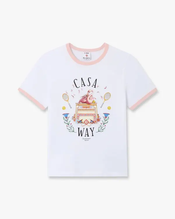 Casablanca Casa Way Ringer Short Sleeve T-shirt