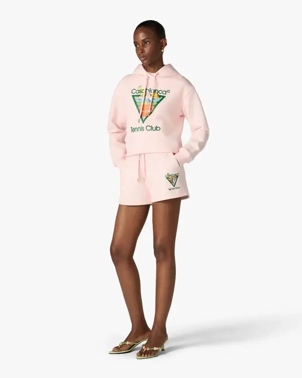 Casablanca Embroidered Tennis Club Sweatshorts - Pink