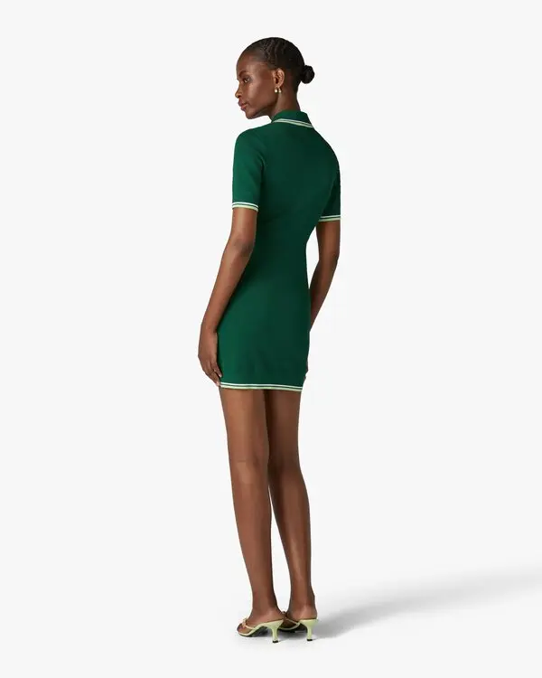 Casablanca V-neck Polo Mini Dress