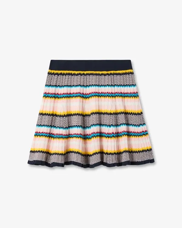Casablanca Knit Chevron Mini Skirt