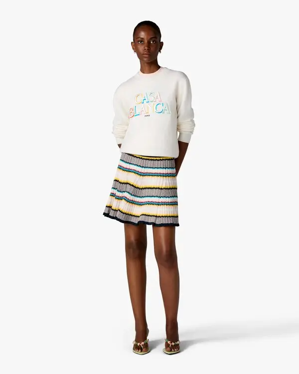 Casablanca Stacked Logo Crew Neck Jumper