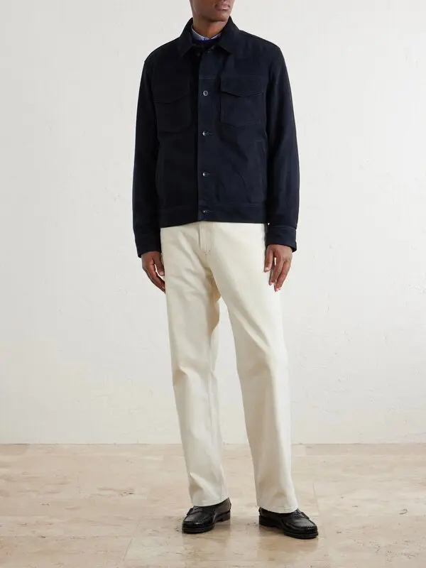 Rag & Bone Suede Trucker Jacket
