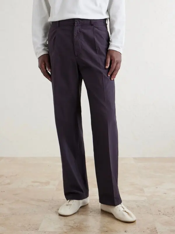 Auralee Cotton Drawstring Trousers