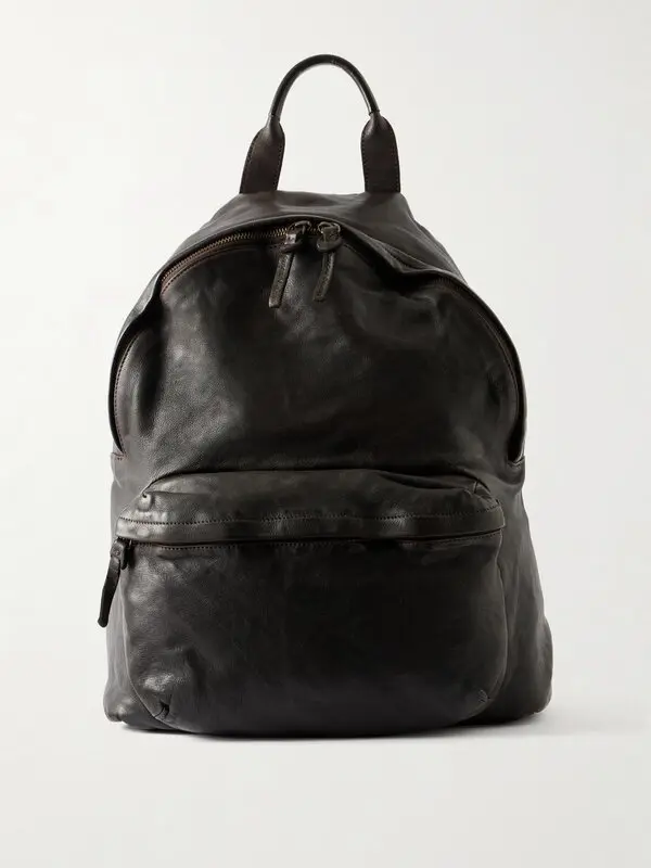 Officine Creative Ignis Leather Backpack - Brown