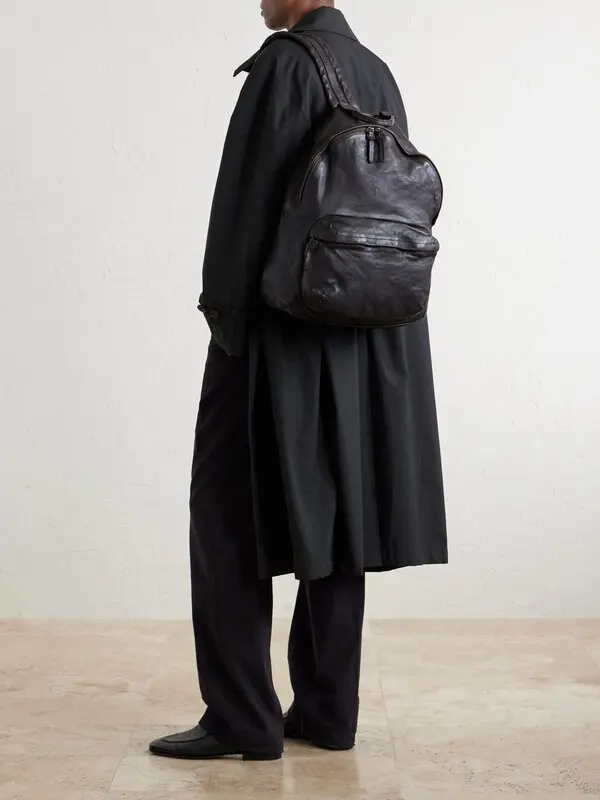 Officine Creative Ignis Leather Backpack