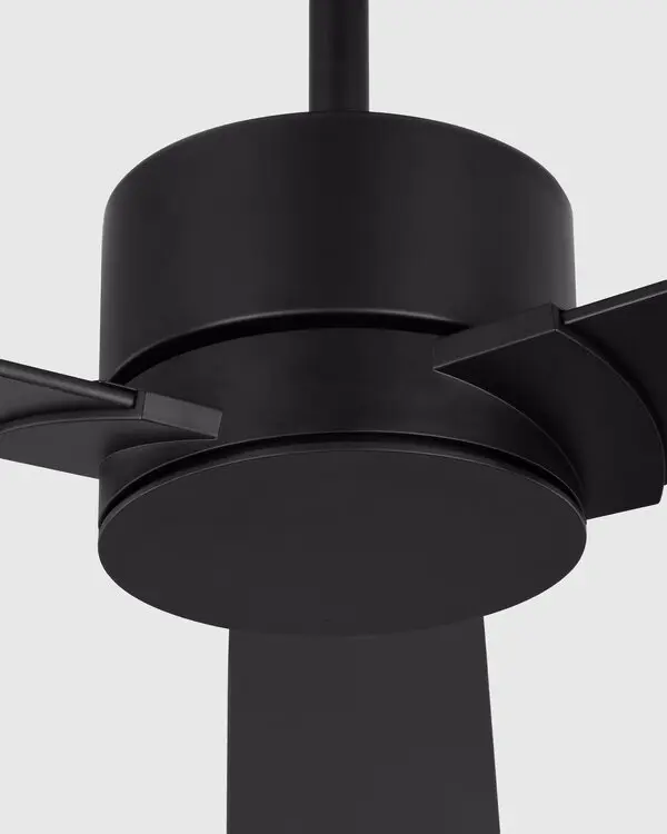 Quince Minimalist Wood Blade Ceiling Fan, Size - Black
