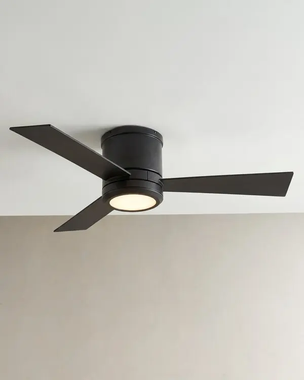 Quince Simple Metal Hugger Led Ceiling Fan, Size