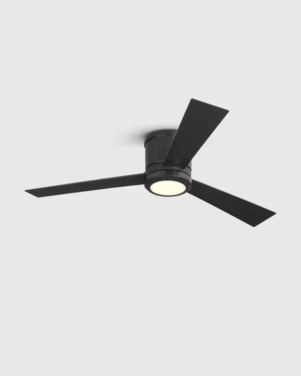 Quince Simple Metal Hugger Led Ceiling Fan, Size