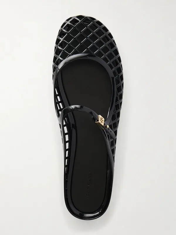 Tory Burch Embellished Rubber Mules