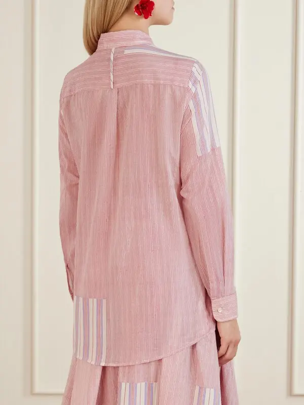 Thierry Colson Baptiste Striped Cotton-voile Shirt