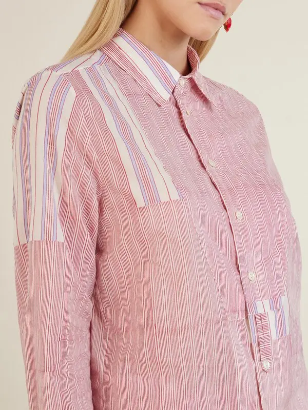 Thierry Colson Baptiste Striped Cotton-voile Shirt