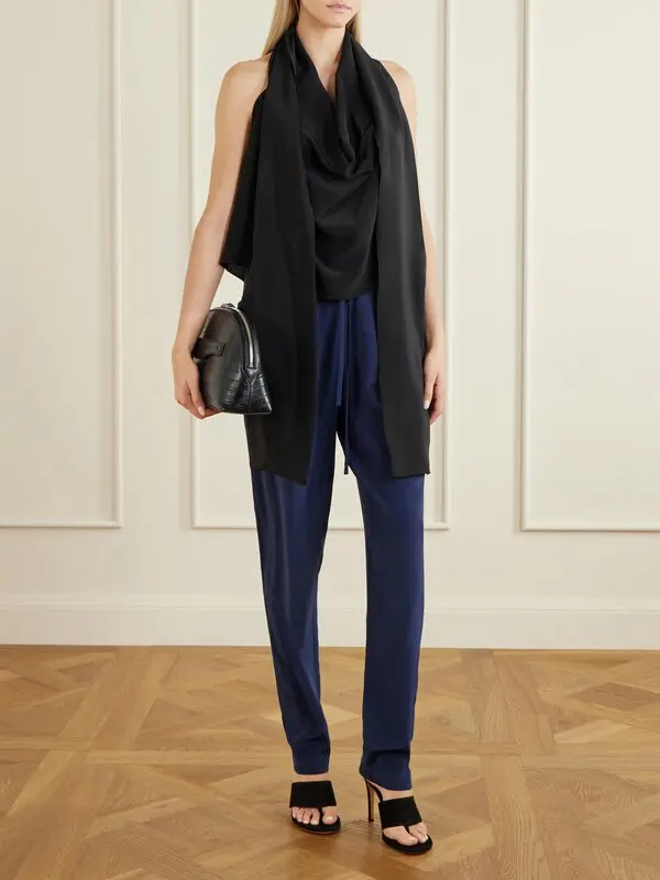 Sharon Wauchob The Vardar Silk-blend Straight-leg Pants