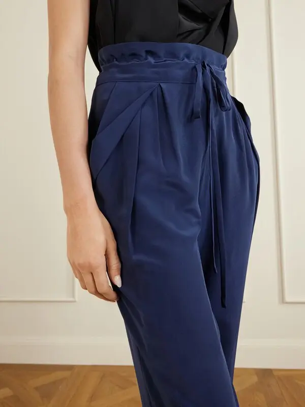 Sharon Wauchob The Vardar Silk-blend Straight-leg Pants