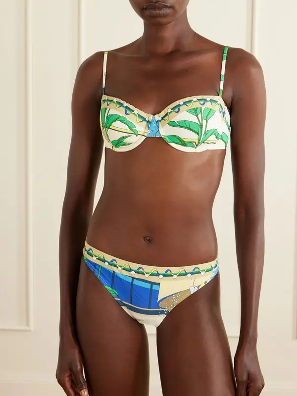 Tory Burch Printed Bikini Briefs