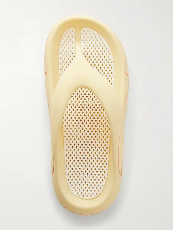 Rabanne 3d Logo-embossed Thong Sandals - Yellow