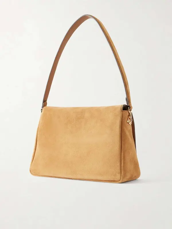 Tory Burch Charlie Suede Shoulder Bag