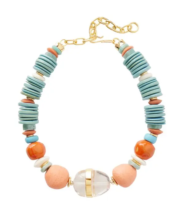 LIZZIE FORTUNATO Neptune Gold-plated Stone Necklace - Multi
