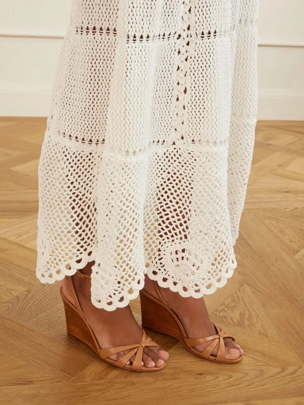 AQUAZZURA Tati 85 Leather Wedge Sandals