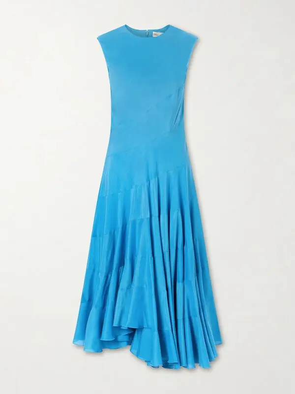 Tory Burch Flared Cotton And Silk-blend Voile Midi Dress