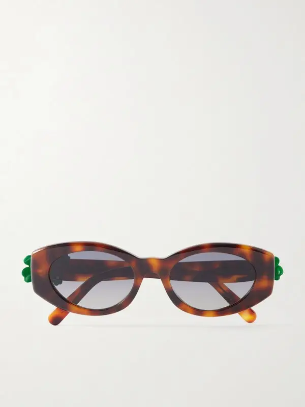 Dior Clover B1i Oval Sunglasses - Tortoiseshell