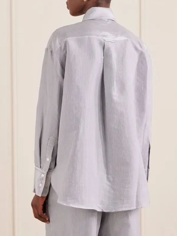TWP Big Joe" Striped Cotton-blend Shirt