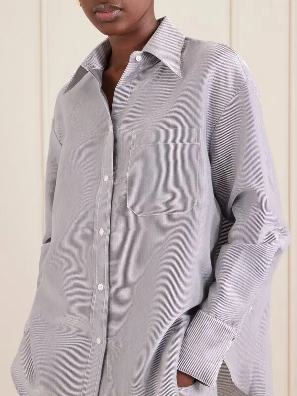 TWP Big Joe" Striped Cotton-blend Shirt