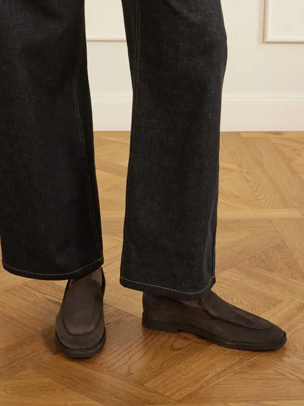 Brunello Cucinelli Embellished Suede Loafers