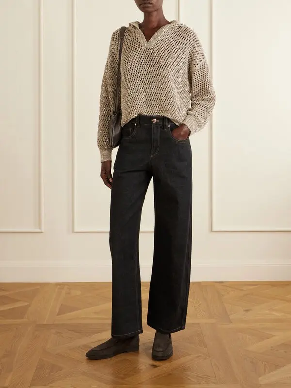 Brunello Cucinelli Embellished Suede Loafers