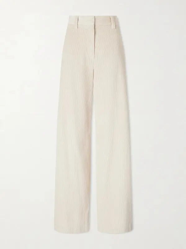 Brunello Cucinelli Cotton Wide-leg Trousers - Neutrals