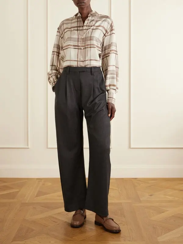 Brunello Cucinelli Leather Loafers With Monili Beads