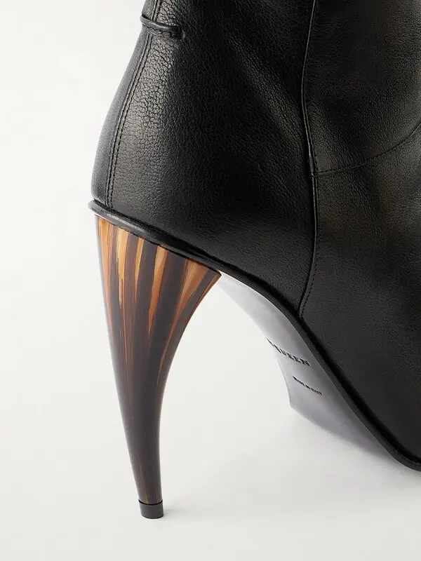 Alexander McQueen Leather Lace-up Knee-high Boots