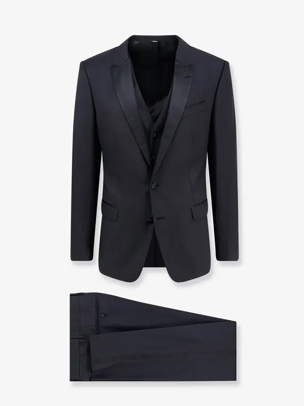 Dolce & Gabbana Martini Tuxedo With Vest - Black