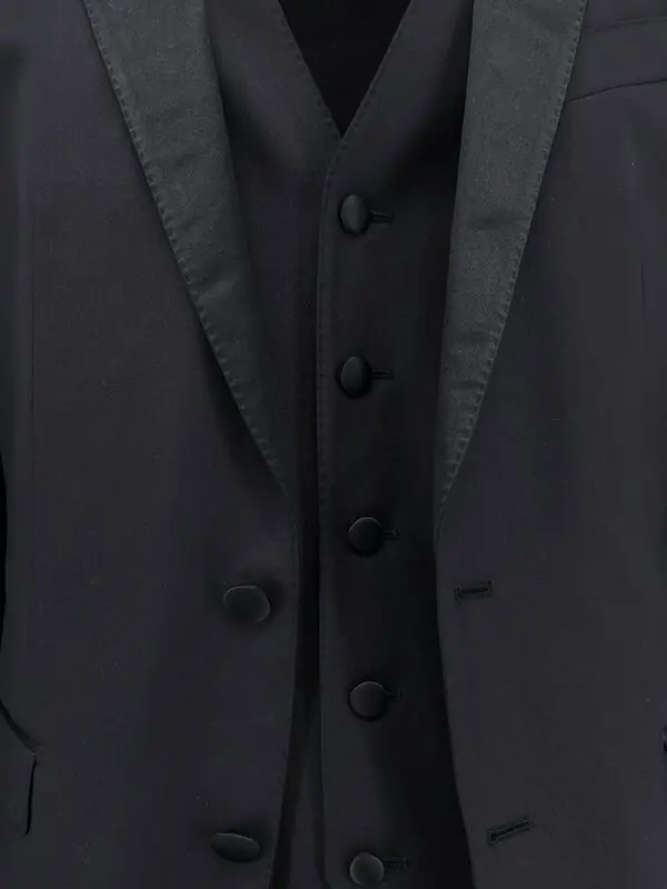 Dolce & Gabbana Martini Tuxedo With Vest - Black