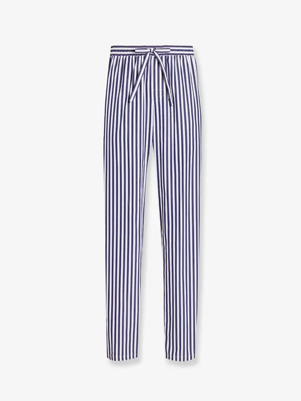 Dolce & Gabbana Cotton And Silk Striped Trousers