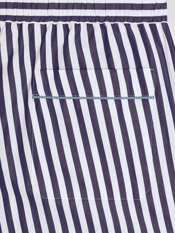 Dolce & Gabbana Cotton And Silk Striped Trousers