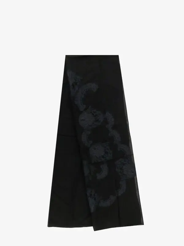 Dolce & Gabbana Chador Silk Scarf - Black