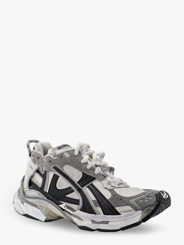 Balenciaga Runner Nylon Sneakers With Contrasting Inserts