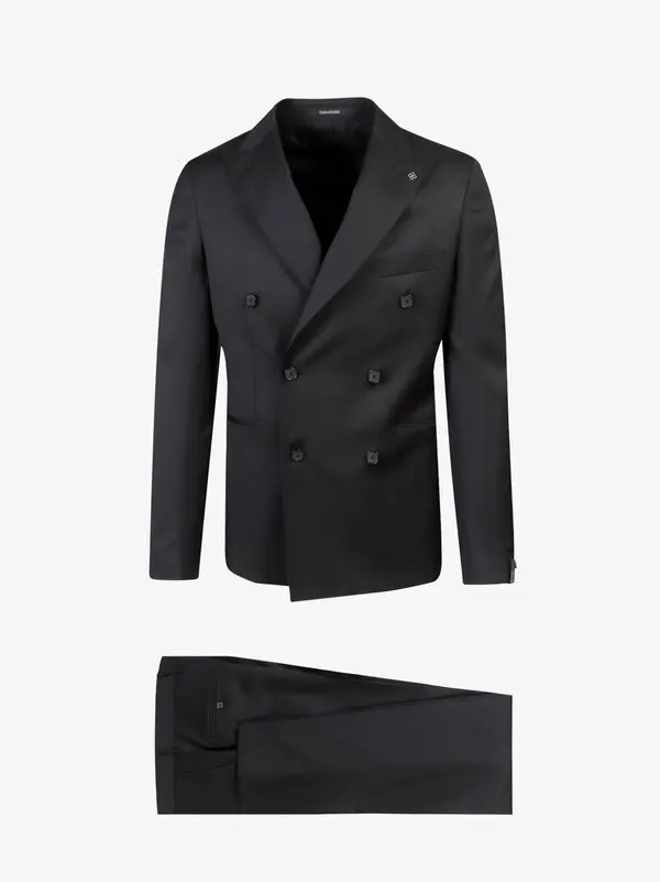 Tagliatore Virgin Wool Tuxedo - Black