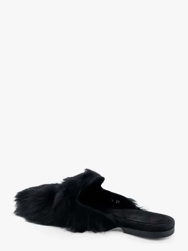 Dolce & Gabbana Sheepskin And Suede Fur-lined Slides