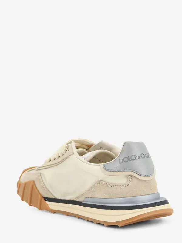 Dolce & Gabbana Nylon And Suede Sneakers With Dg Logo