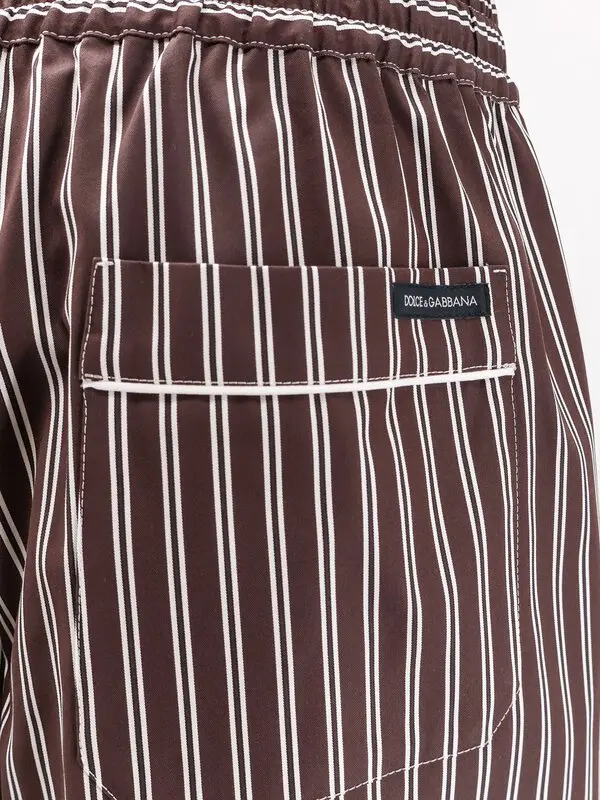 Dolce & Gabbana Striped Poplin Pajama Trousers