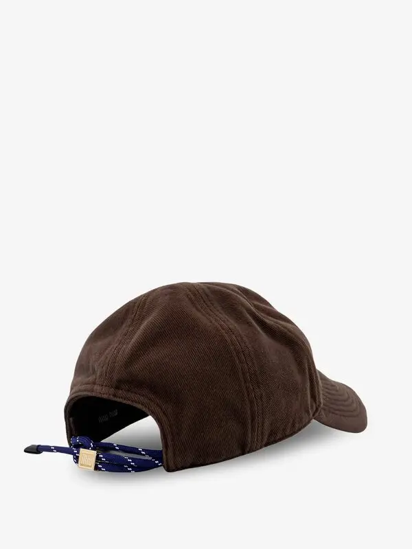 Miu Miu Embroidered Cotton Baseball Cap