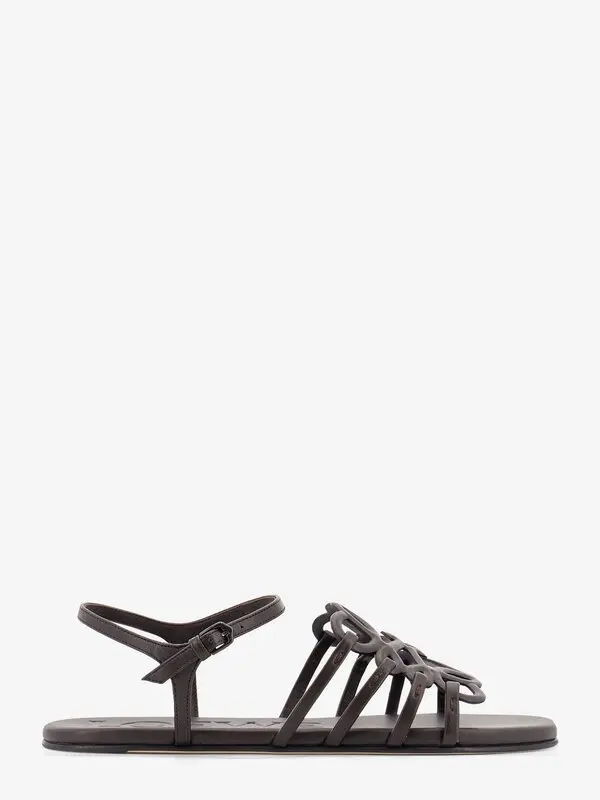 Loewe Leather Sandals - Brown
