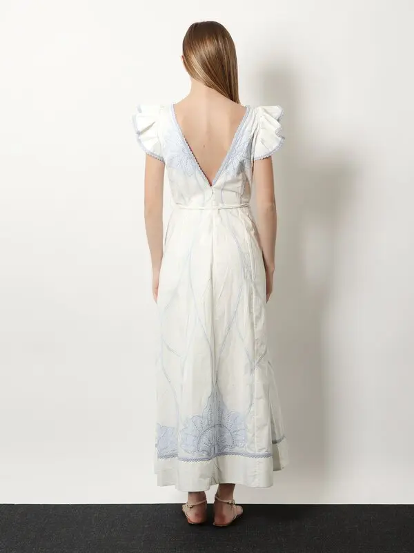 SCARLETT POPPIES Vittorio Cotton Long Dress